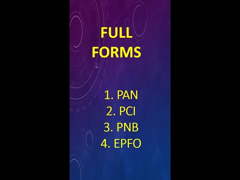 what is epfo account full form | pci full form | pan ka full form kya hai | what is the pnb full for