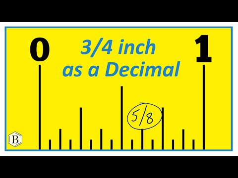 What Is 3/4 of an Inch as a Decimal on a Ruler?