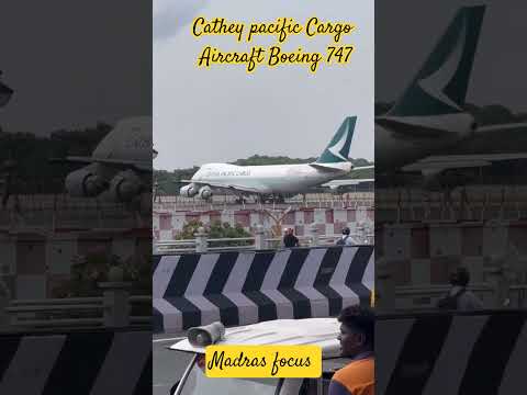 Cargo Aircraft Boeing747 Ready to Chennai Airport Takeoff #aviation #maa #chennaiairport #tystudio