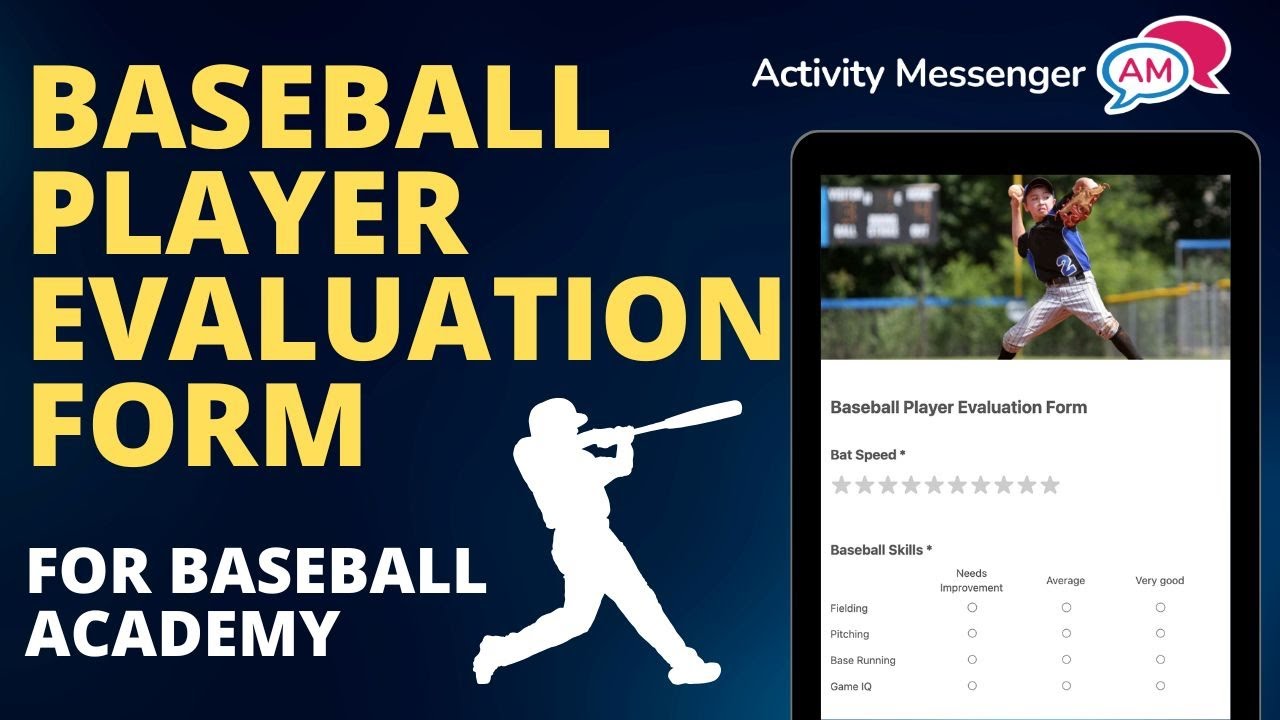 Online Baseball Player Evaluation Form ⚾
