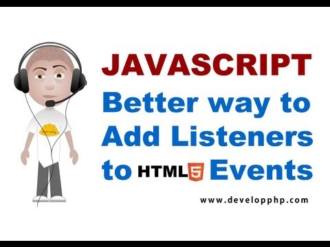 Learn Javascript tutorial addEventListener Best HTML Event Handling W3C ...