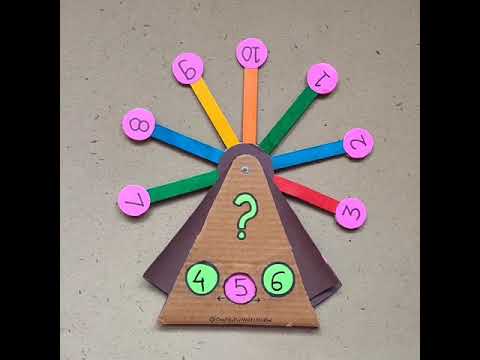 Before and after number Wheel craft | Learn Before and After | Mathematics activity