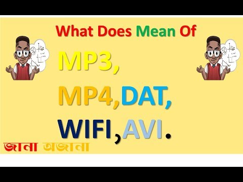 Full Meaning of MP3,MP4,WMA,DOT-----