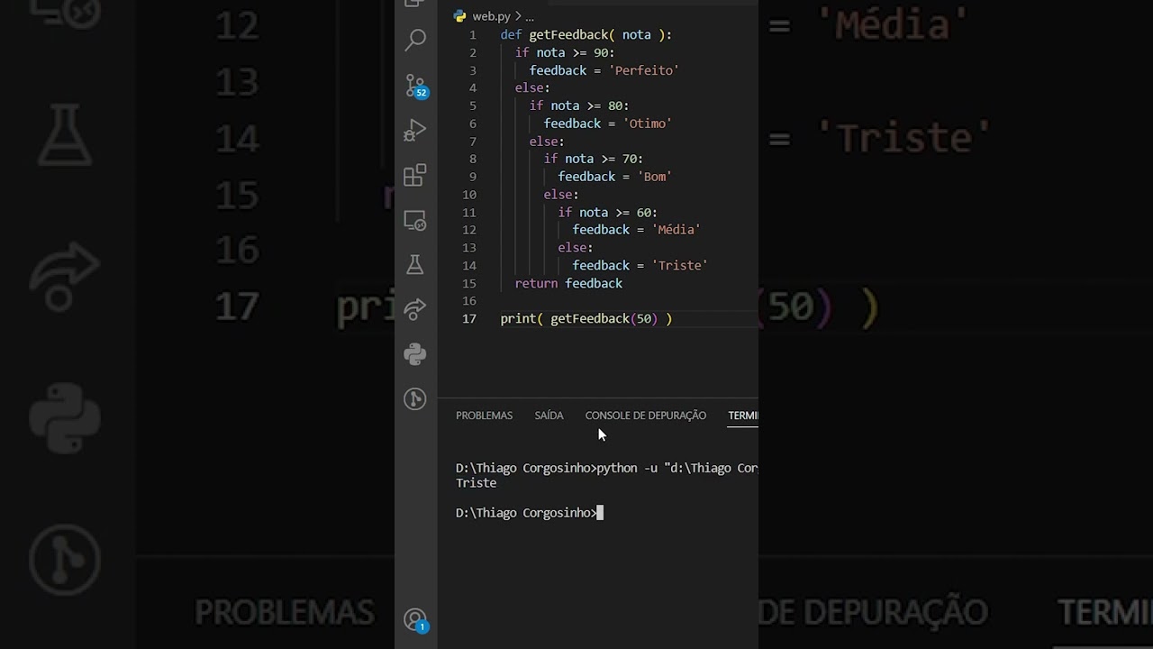 Refatorando código em #python muito simples e fácil! #programação