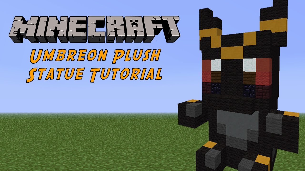 Minecraft Tutorial: Umbreon (Pokemon) Plush