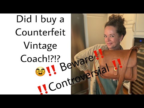 Counterfeit Vintage Coach Original OG Rambler Controversial Topic here!!!