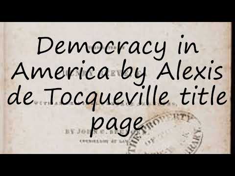 How to pronounce Democracy in America by Alexis de Tocqueville title page in English?