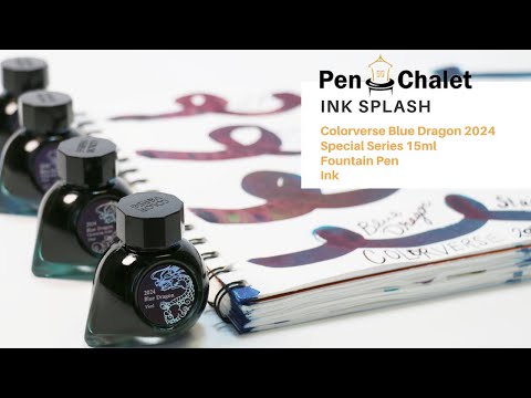 Ink Swatches: Colorverse Blue Dragon 2024 Special Series Inks