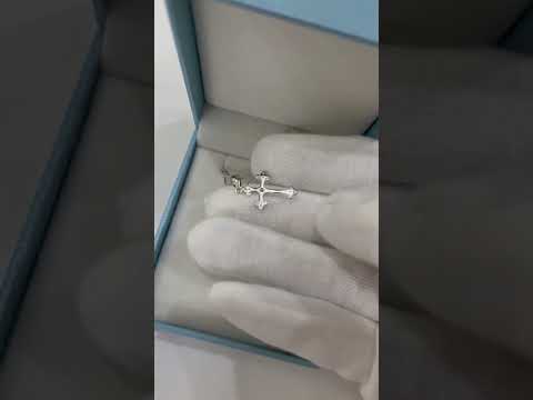 Matching Cross Necklaces for Couples in Sterling Silver
