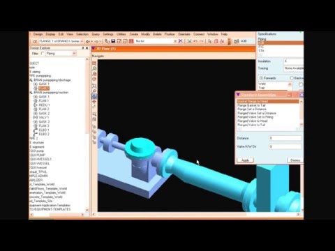 PDMS Video – Piping Modelling 5 | PDMS Macro