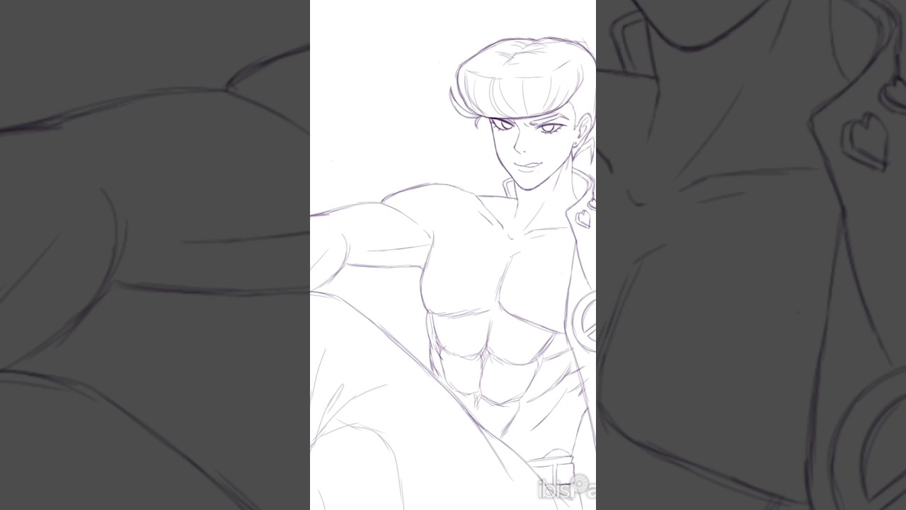 Abs 👁️👄👁️ #josukehigashikata #josuke #ibispaintx #fanart