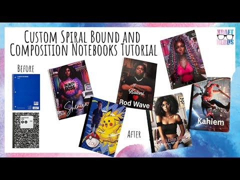 Let's Create Custom Notebooks with PNG, SVG & Canva Templates, Composition & Spiral Bound Books