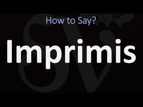 How to Pronounce Imprimis? (CORRECTLY)