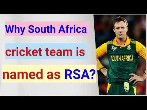 Full form of RSA, Why South Africa cricket team is named as RSA?