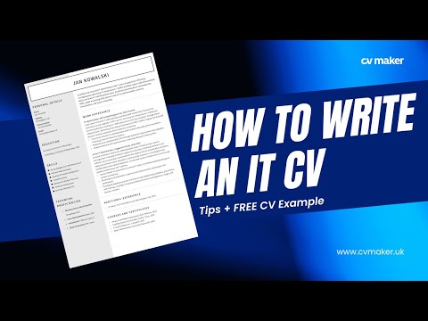 Mastering the IT CV, Your Gateway to a Tech Career