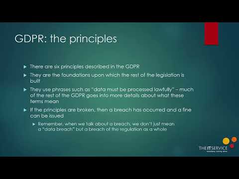 A guide to the GDPR (Part 3) - An Introduction to the principles