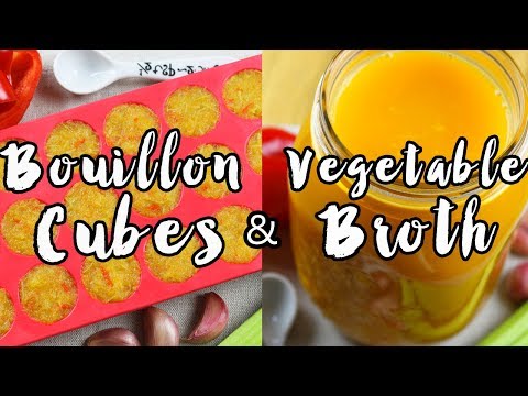 HOW TO MAKE VEGETABLE BOUILLON CUBES & VEGETABLE BROTH | Vegan Easy Recipe | Organic & Healthy Food