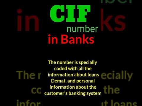 what is cif number in bank #shorts #youtubeshorts #youtubeshortsvideos #whatiz