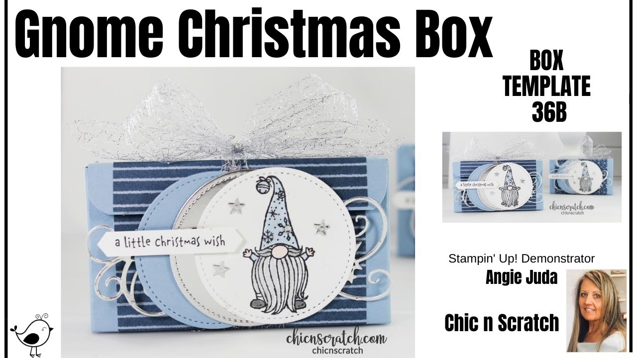 Box Template 36B  Gnome Christmas Box