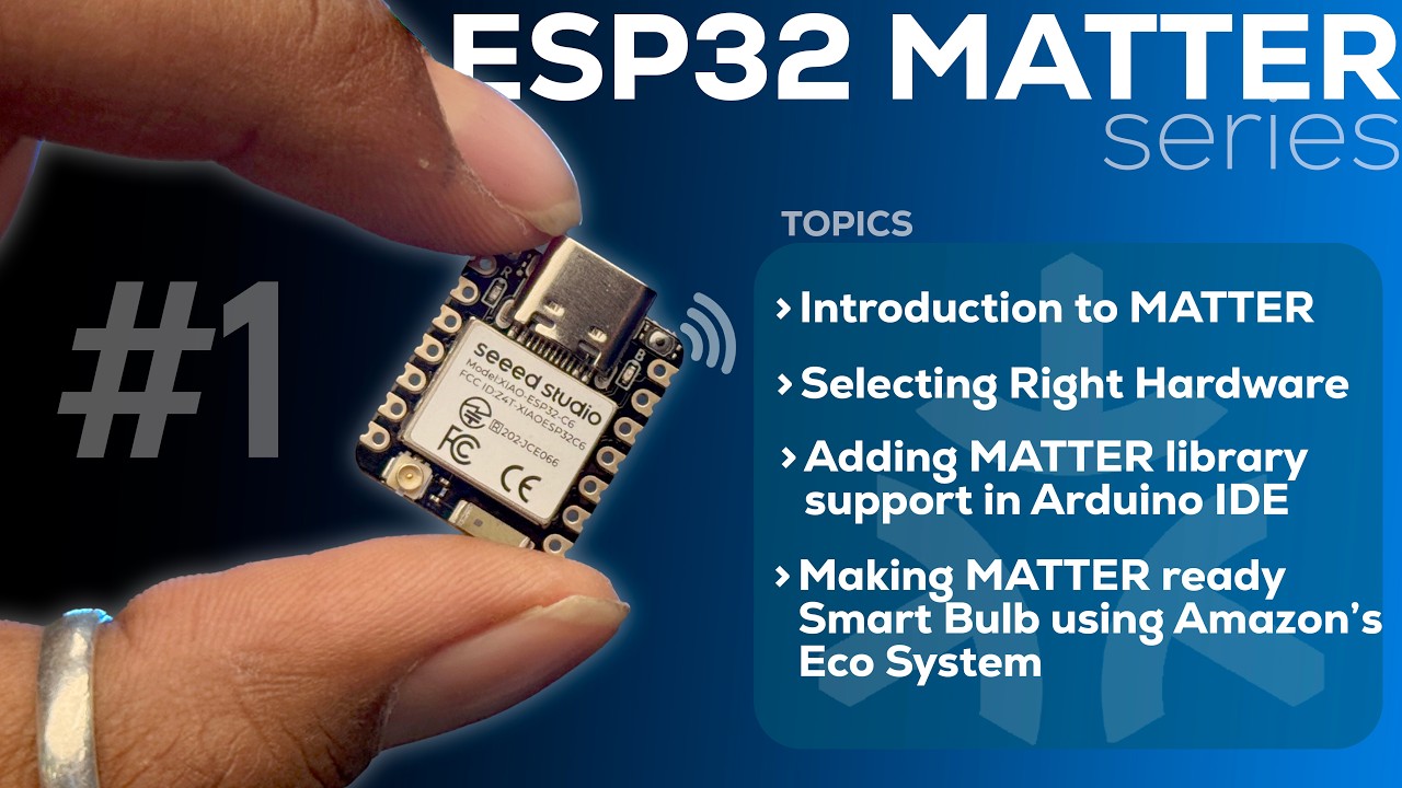 ESP32 Matter Tutorial #1 | Smart Bulb with XIAO ESP32 C6 (Arduino + Alexa)