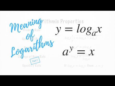 Meaning of Logarithms