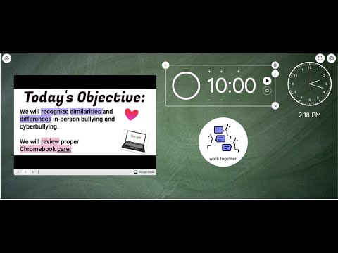 Embed a Googleslide in ClassroomScreen