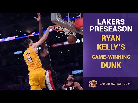Ryan Kelly's Game-Winning Dunk In Lakers Vs. Blazers