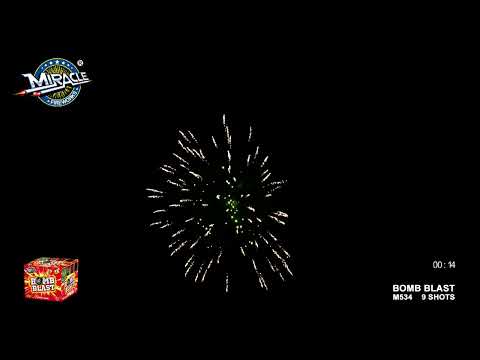 BOMB BLAST 3'' RACK 9 SHOT MIRACLE MR-M534