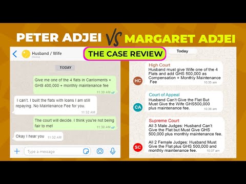 The Case of Peter Adjei Vs. Margaret Adjei - The Facts, The Issues And The Court's Decision