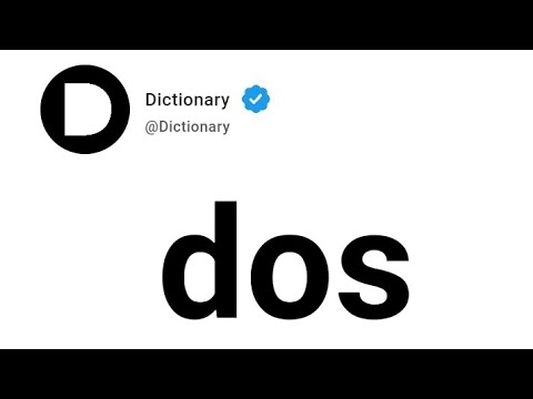 dos Meaning In English