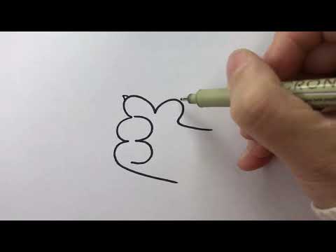 how to draw cat’s paw + heart