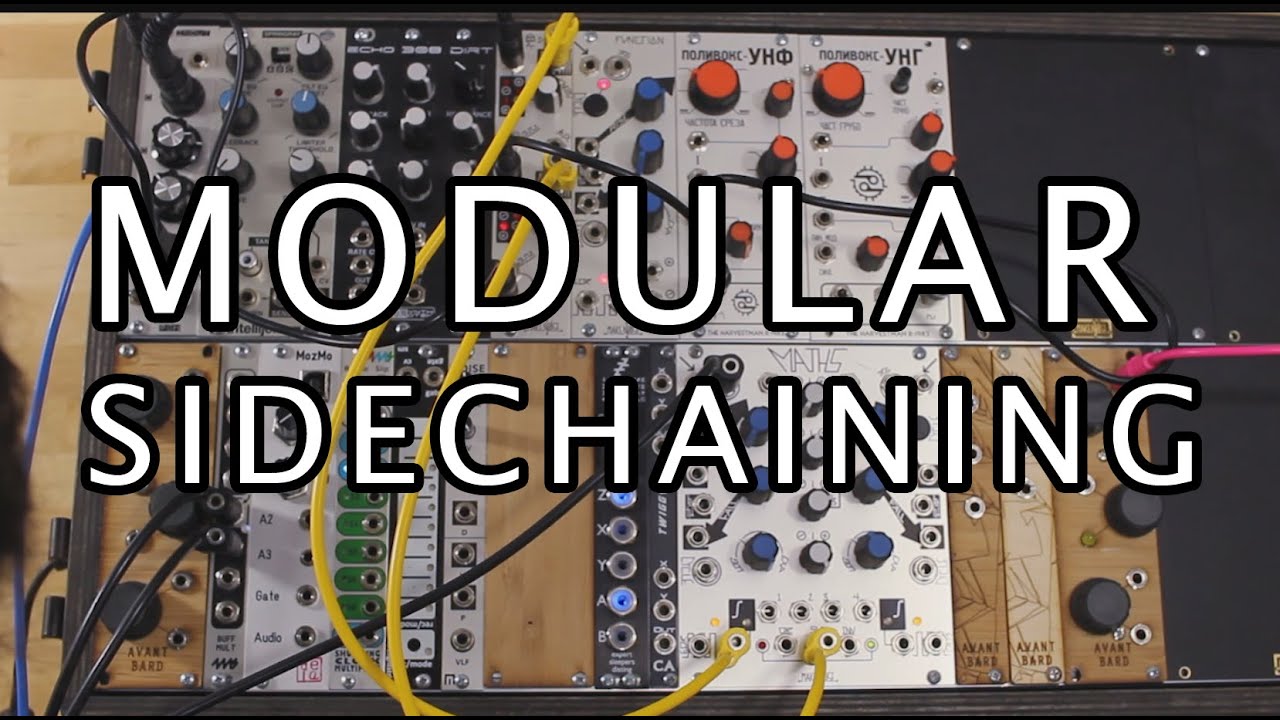 Eurorack Sidechaining patch with Moddemix and Maths