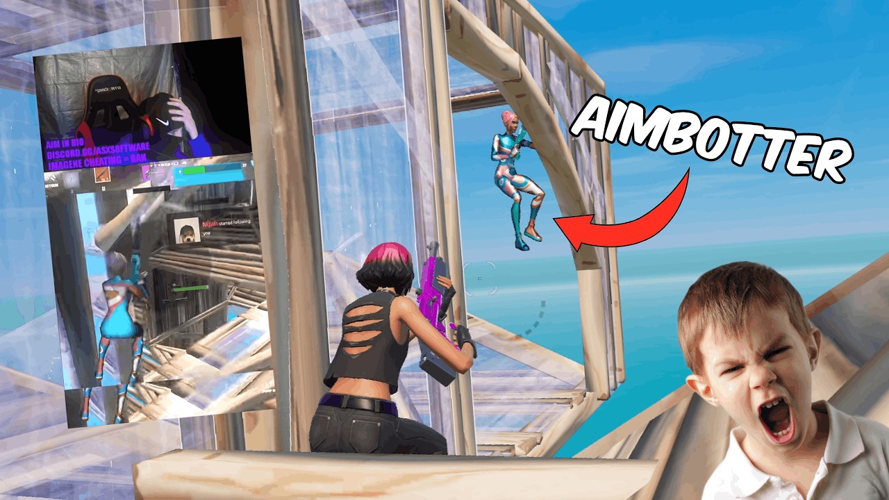 egotistical aimbotter rage hacks on me while throwing a temper tantrum 😭