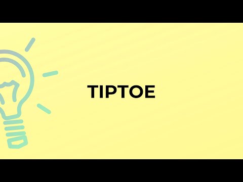 What is the meaning of the word TIPTOE?