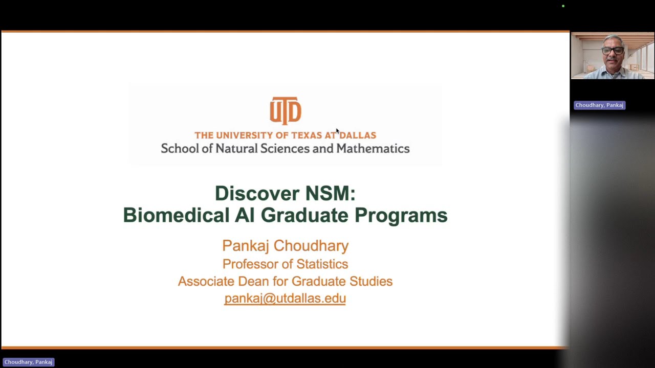 Biomedical AI Graduate Programs Information Session