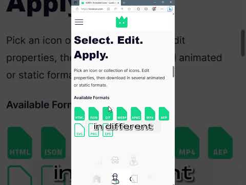 How to download Free animated icons? Graphic Design tips & Tricks