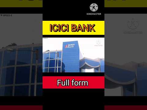 Full form of Icici Bank? #fullform #india #bank #icicibank #shorts