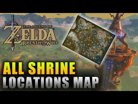 Breath of the Wild All Shrine Locations Map - Breath of the Wild Shrines Map
