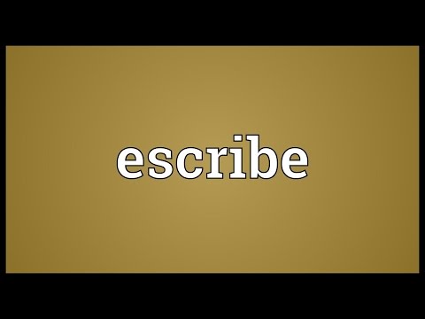 Escribe Meaning
