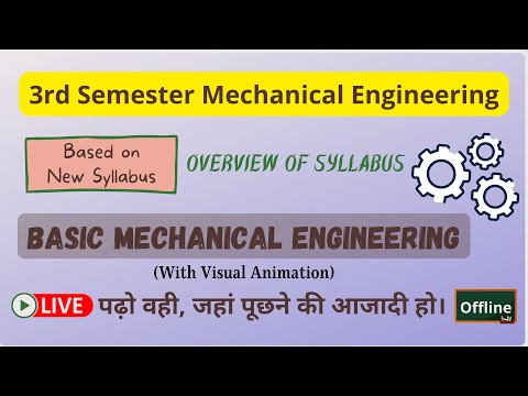 Basic Mechanical Engineering (Overview of Syllabus) || 3rd Sem. [ Mechanical Engineering ]