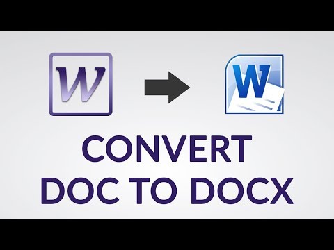 How to Convert DOC to DOCX - Converter to Change DOC to DOCX - Complete Guide