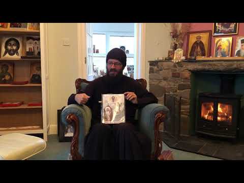 Fr. Serafim Aldea sharing icons of celtic saints