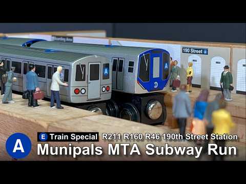 Munipals MTA R211 Special 190th Street Subway Run With R46 R160 @Trainman60002nd Anniversary Edition
