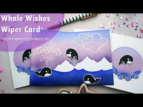A set of 4-bar wiper cards – Ink & Paw Prints