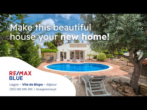 Moradia Térrea de Charme na Atalaia – Lagos | Piscina, Jardim e Anexo T1 | RE/MAX Blue