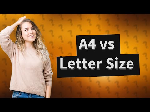 Can I use A4 for a Letter?