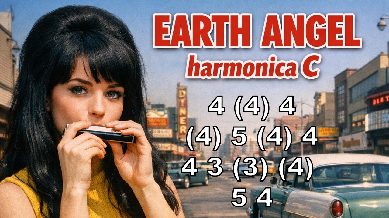 EARTH ANGEL HARMONICA ( C DIATONIC ), ARMÓNICA C, TABS, BLUES HARP C, GAITA DE BOCA C, MUNDHARMONIKA