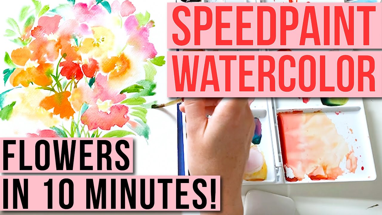 Speedpaint Watercolor Flowers!