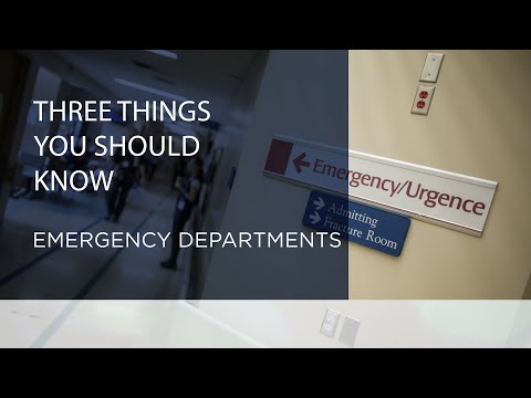 Three things you should know about emergency departments