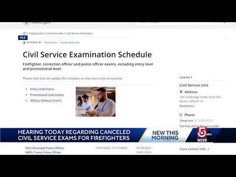 Hearing to be held after Massachusetts civil service exams canceled